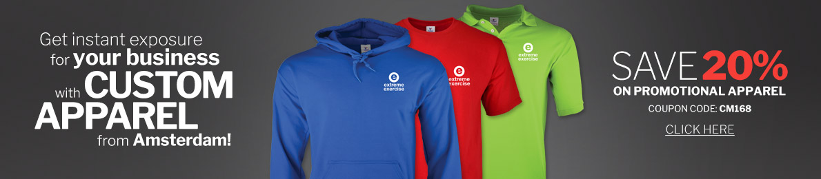 Custom Clothing With Your Logo, Promotional Apparel | Amsterdam ...