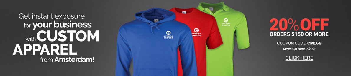 Custom Clothing With Your Logo, Promotional Apparel | Amsterdam Printing