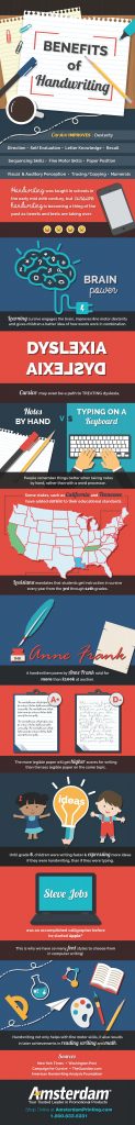 Infographic: The Benefits of Handwriting, Amsterdam Printing Blog